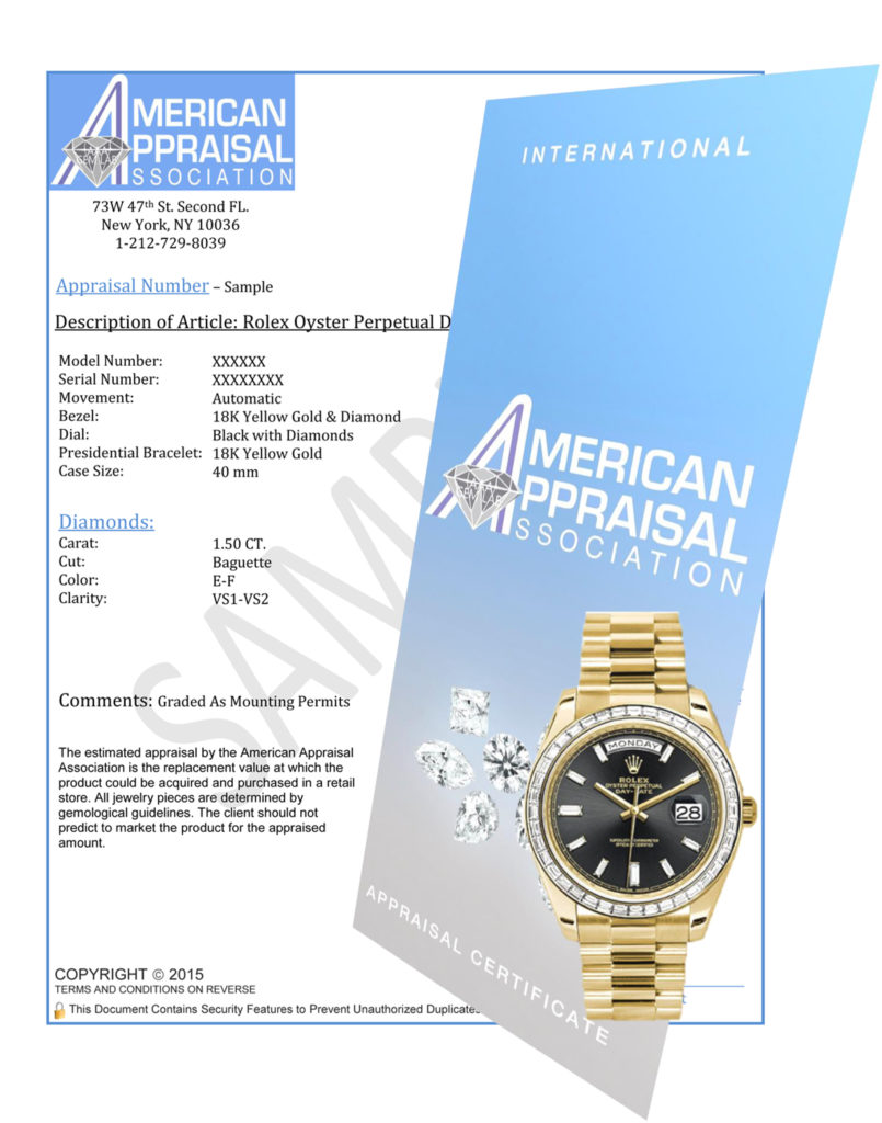 Samples – American Appraisal Association